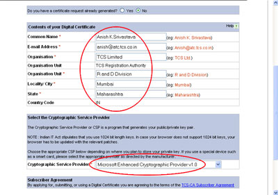 Digital Certificate Registration Center
